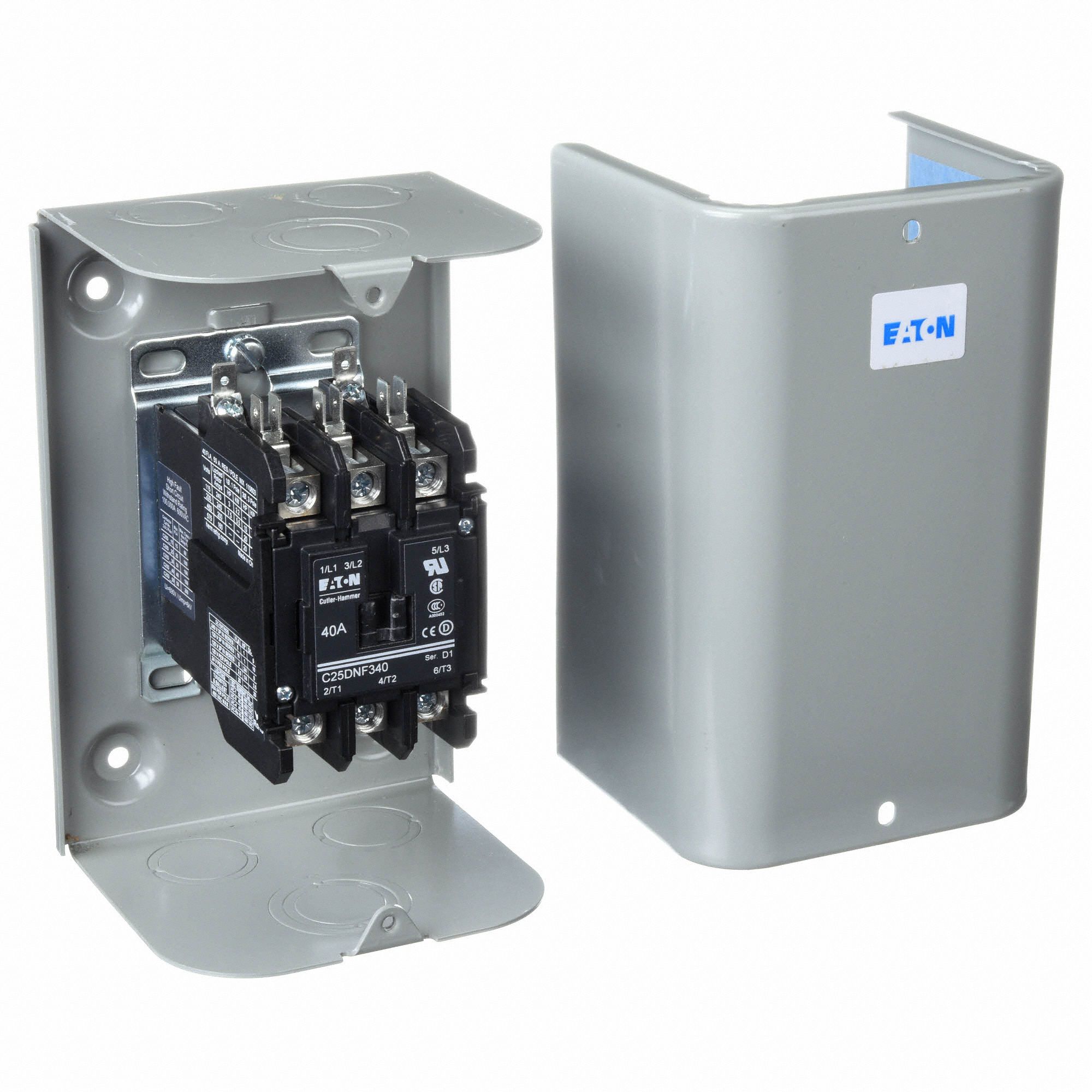 EATON 480V AC Definite Purpose Contactor; No. of Poles 3, 25 Full Load ...