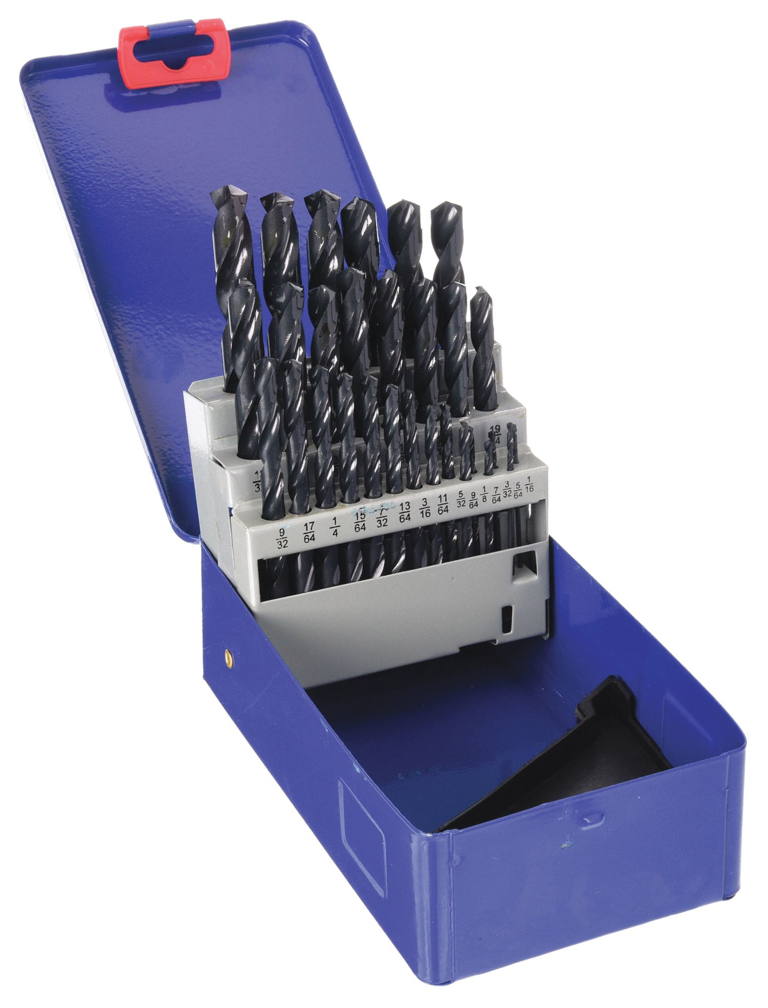 WESTWARD, 29 Pc, 1/16" to 1/2" by 64ths, Jobber Drill Bit Set - 5XM92 ...
