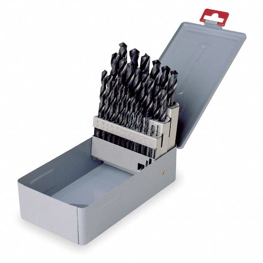 Reduced Shank Drill Bit Set, Drill Bit Point Angle 118° - Grainger