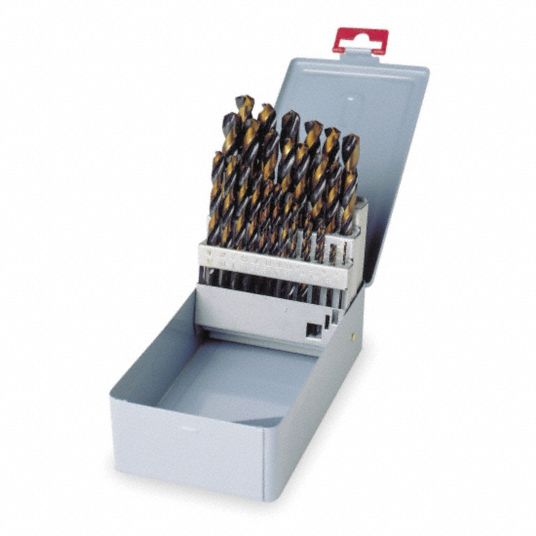 Reduced Shank Drill Bit Set, Drill Bit Point Angle 135° - Grainger