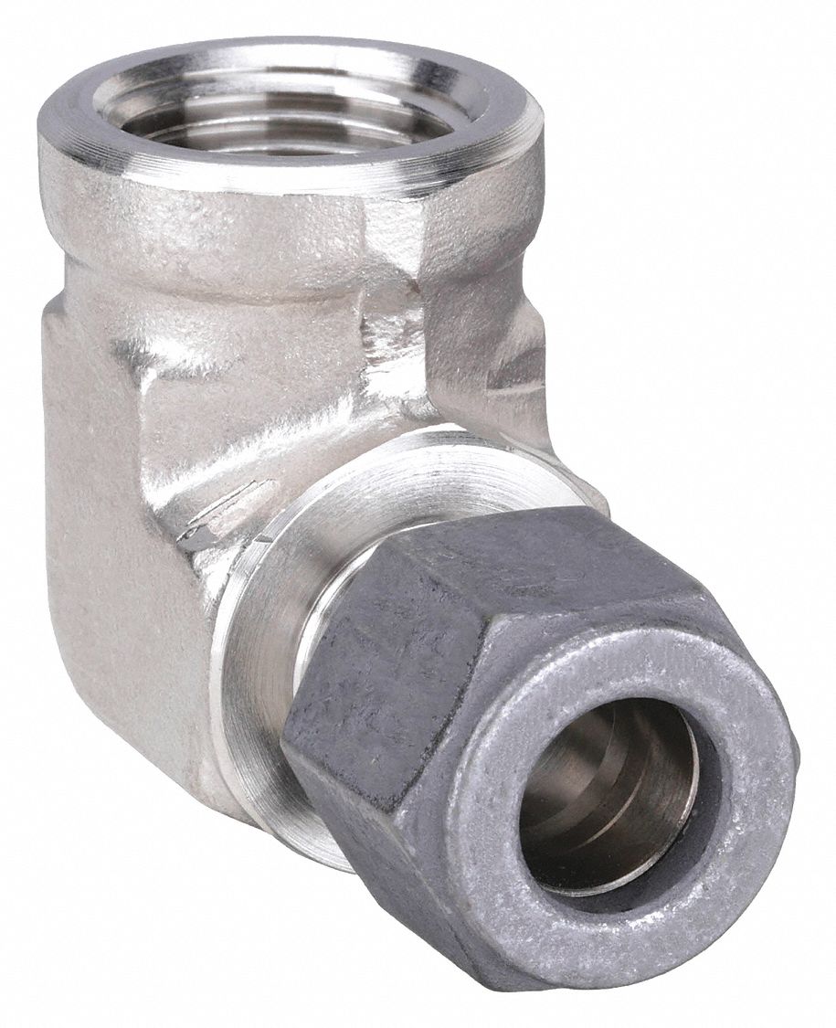 PARKER, 1/2 in OD x 1/2 in Pipe Fitting Size, Compression x FNPT ...