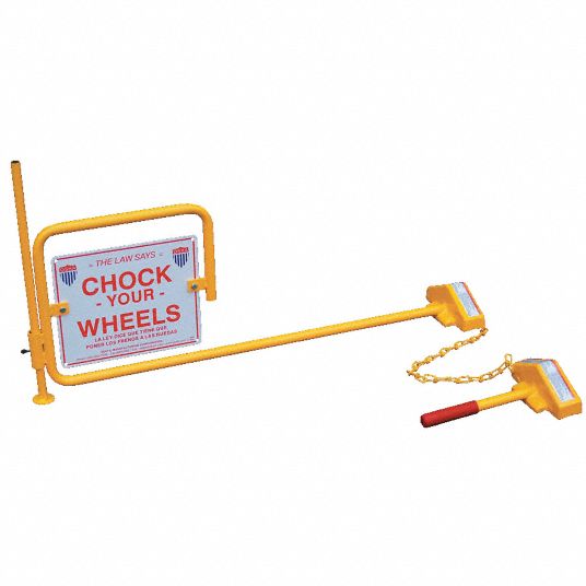 Rail Car Wheel Chock and Flag - Grainger