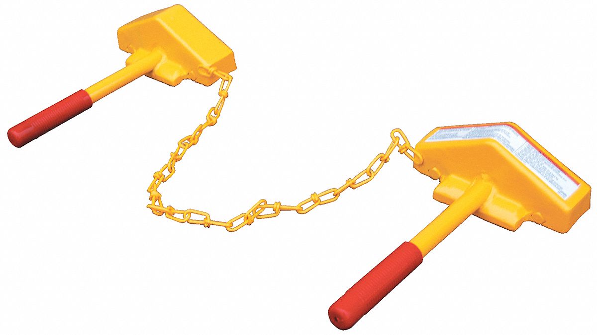 13 in Overall Lg, 8 in Overall Wd, Rail Car Wheel Chock - 5XPL8|SRC/SRC ...