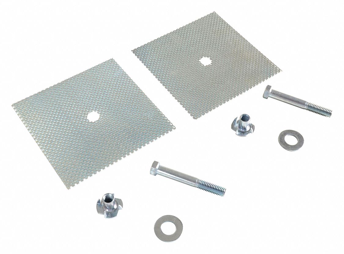 VESTIL PARKING CURB GLUE DOWN KIT, STAINLESS STEEL/STEEL, FOR 48 IN L ...