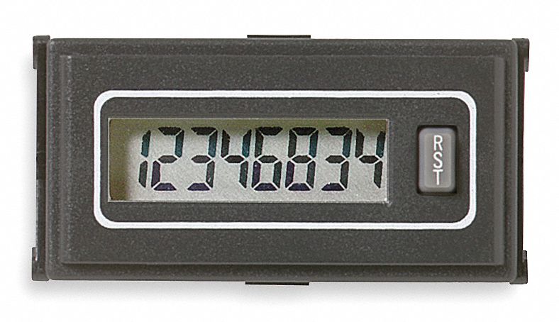 DURANT Totalizer, Number of Digits: 8, Sharp 8-digit LCD Display ...