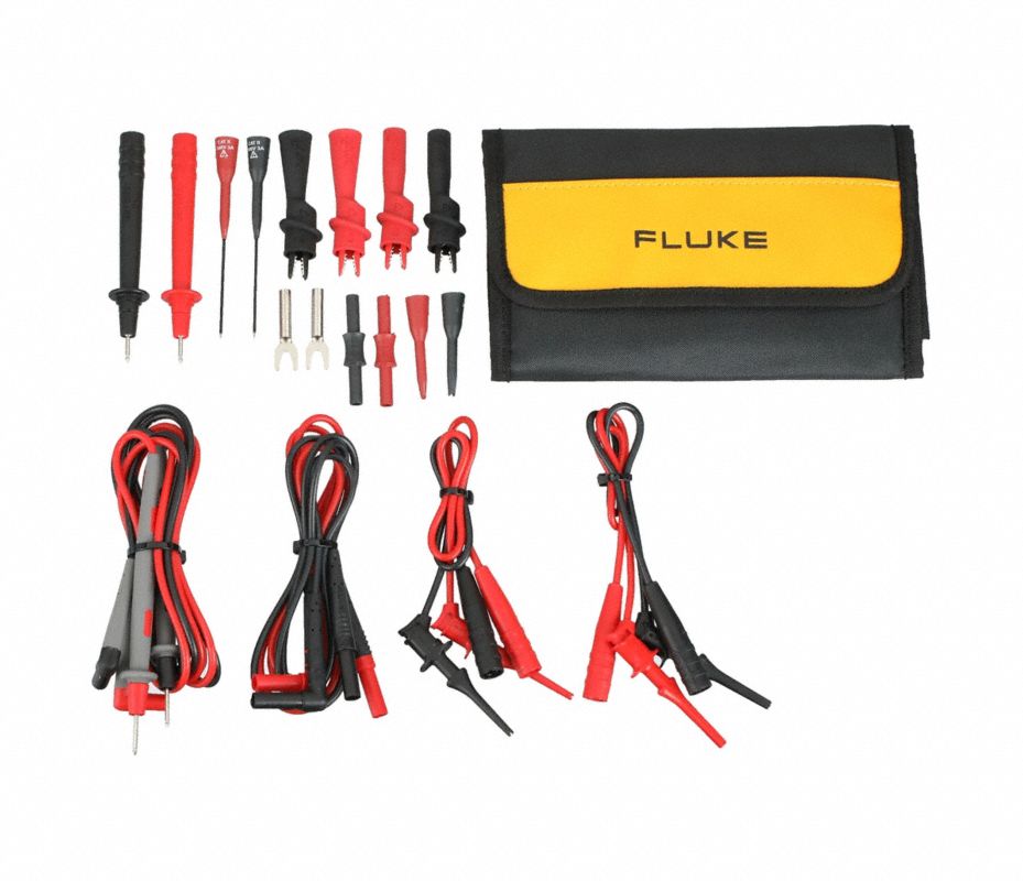 FLUKE Juego de Puntas de Prueba, 3 pies 3", Clasificación de Seguridad ...