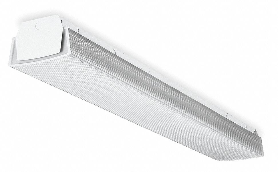 Channel Strip Fluorescent Fixture, Dimmable No, 120/277V, For Bulb Type ...