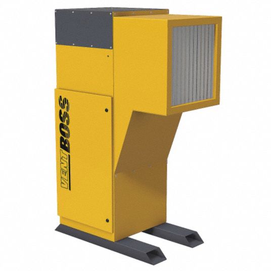 Stationary Fume Extractor: 1500 cfm Air Flow, MERV 11, 480V Input, 60 ...