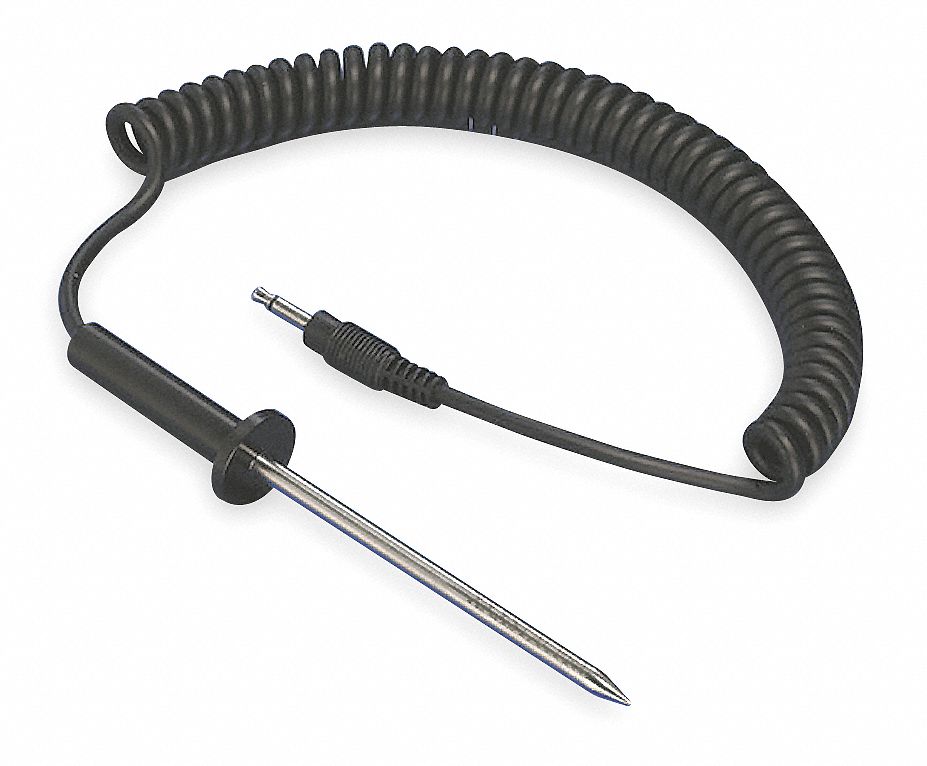 FLUKE Immersion Temperature Probe: RTD, 3/16 in x 3 1/2 in Probe, Phono ...