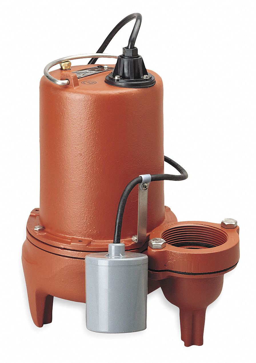 Submersible Sewage Pump, HP 3/4 - Grainger