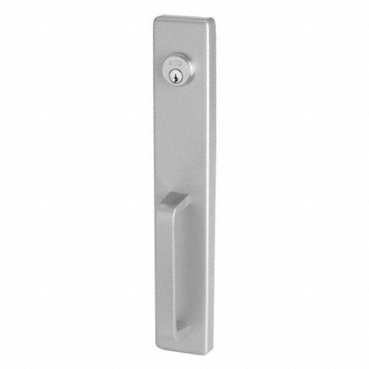 FALCON EXITS, 48 in Max Door Wd, Aluminum, Mechanical Exit Device Trim ...