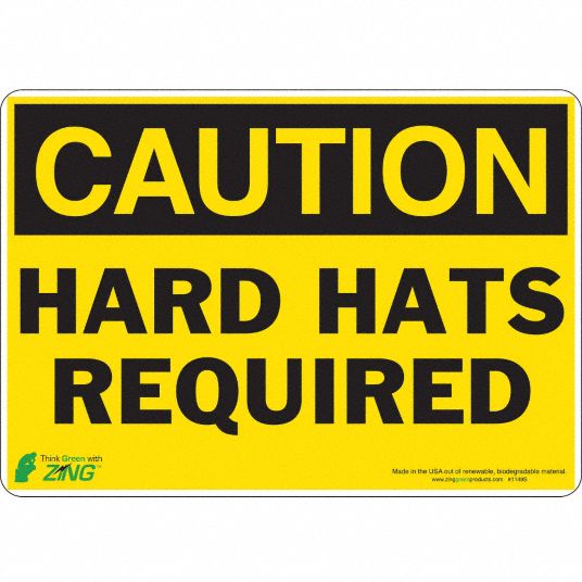 Polyester, Adhesive Sign Mounting, Caution Sign - 5YFX4|1149S - Grainger
