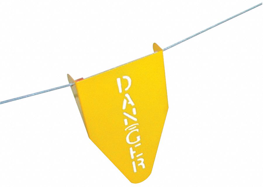 GUARDIAN, Stamped Steel Warning Flag - 5YGF6|15038 - Grainger