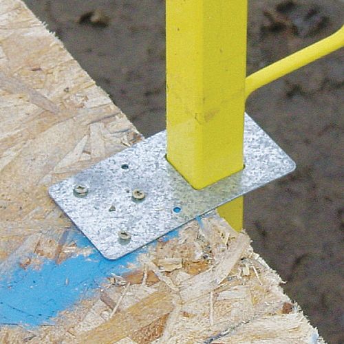 Extended Guardrail Gusset,16 In. H - Grainger