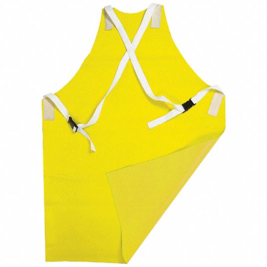 SALISBURY, Yellow, 42 in Lg, Apron - 5YGK7|APR0 - Grainger
