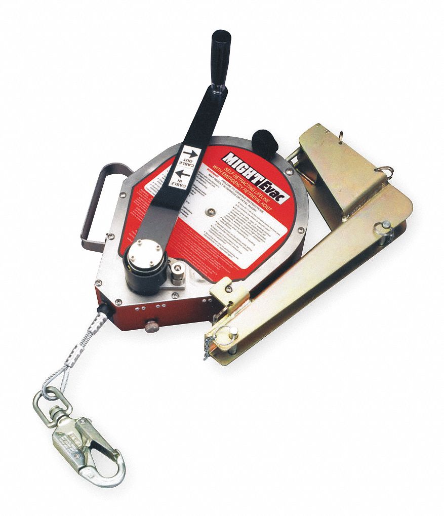 HONEYWELL MILLER, Steel Mounting Bracket Anchor, 50 ft Line, Self ...