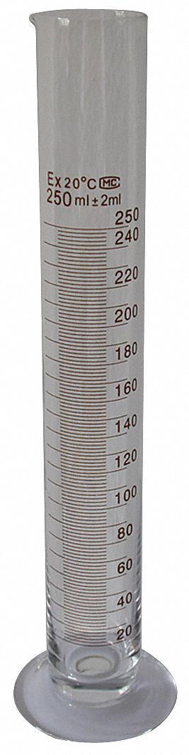 Graduated Cylinder,250mL,Glass,PK6 5YHY2 | eBay