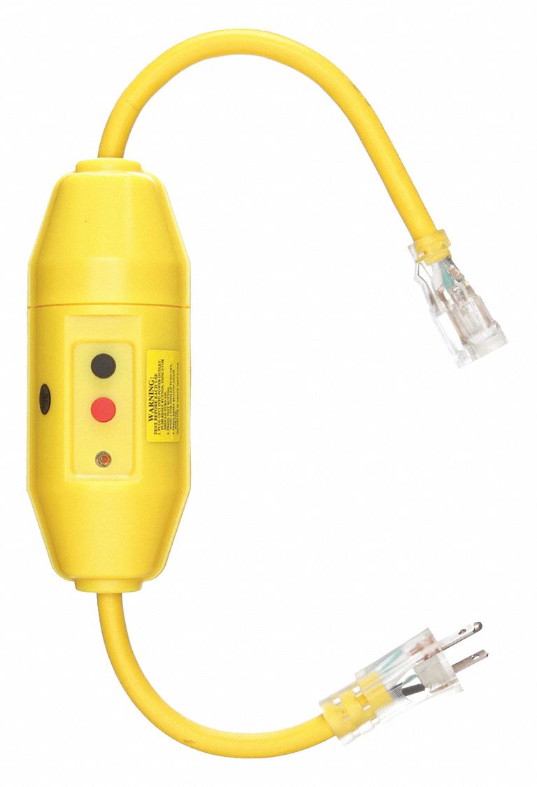 POWER FIRST, 2 ft Cord Lg, 15 A Max. Amps, Line Cord GFCI - 5YL47|5YL47 ...