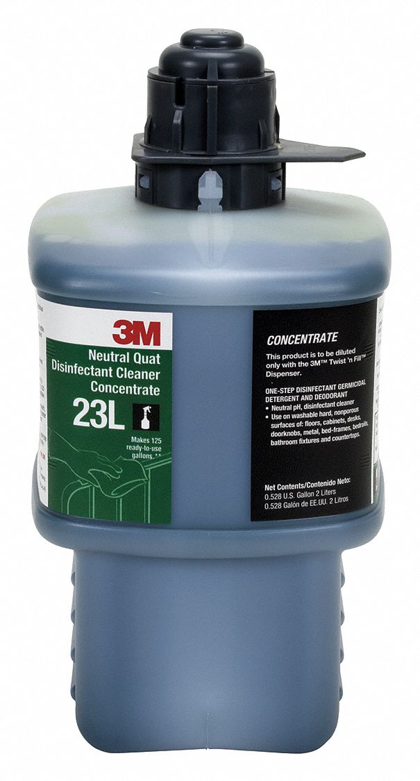 3M, 23L, Fits Twist 'n Fill Dispenser Series, Neutral Quat Disinfecting ...