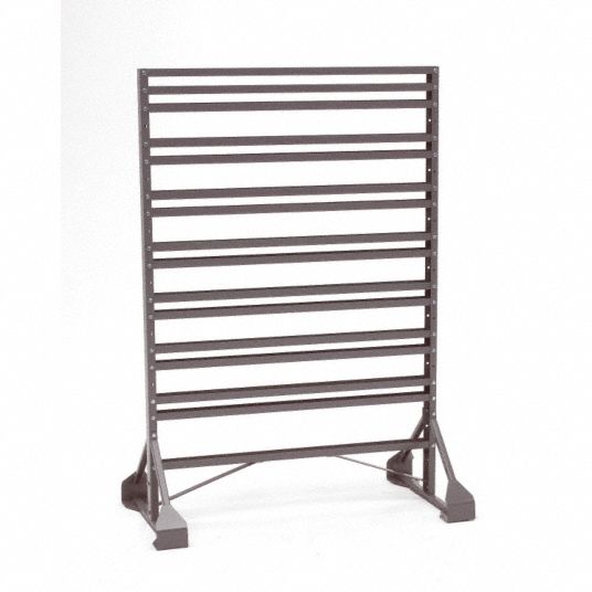 AKRO-MILS, 20 in x 54 in x 36 in, 2 Sided, Bin Rail Floor Rack - 5YM90 ...