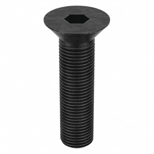 1/2"-20 Thread Size, 1 3/4 in Lg, Socket Flat Head Screw - 5YPX2 ...