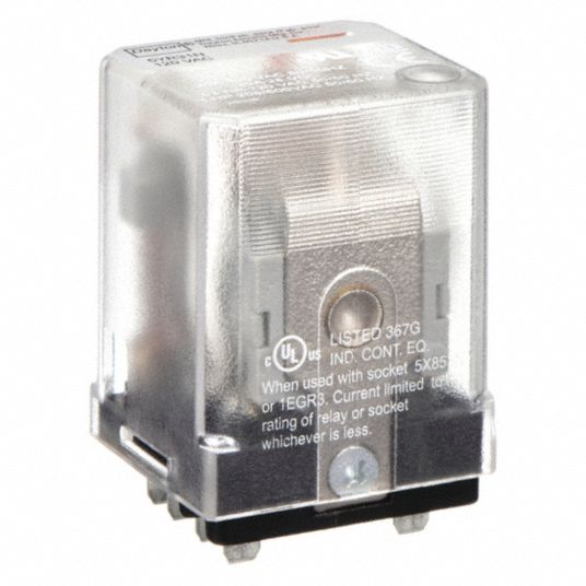 General Purpose Relay, 120V AC Coil Volts, 10A @ 300V AC Contact Rating - Relay - Grainger