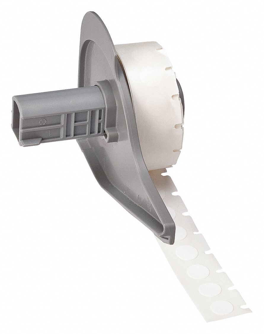 3/8 in x 1 29/32 in, Autoclavable Cryogenic Nylon, Precut Label Roll ...