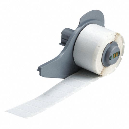 1/2 in x 1 in, Metallized Polyester, Precut Label Roll - 5YTF0|M71-17 ...