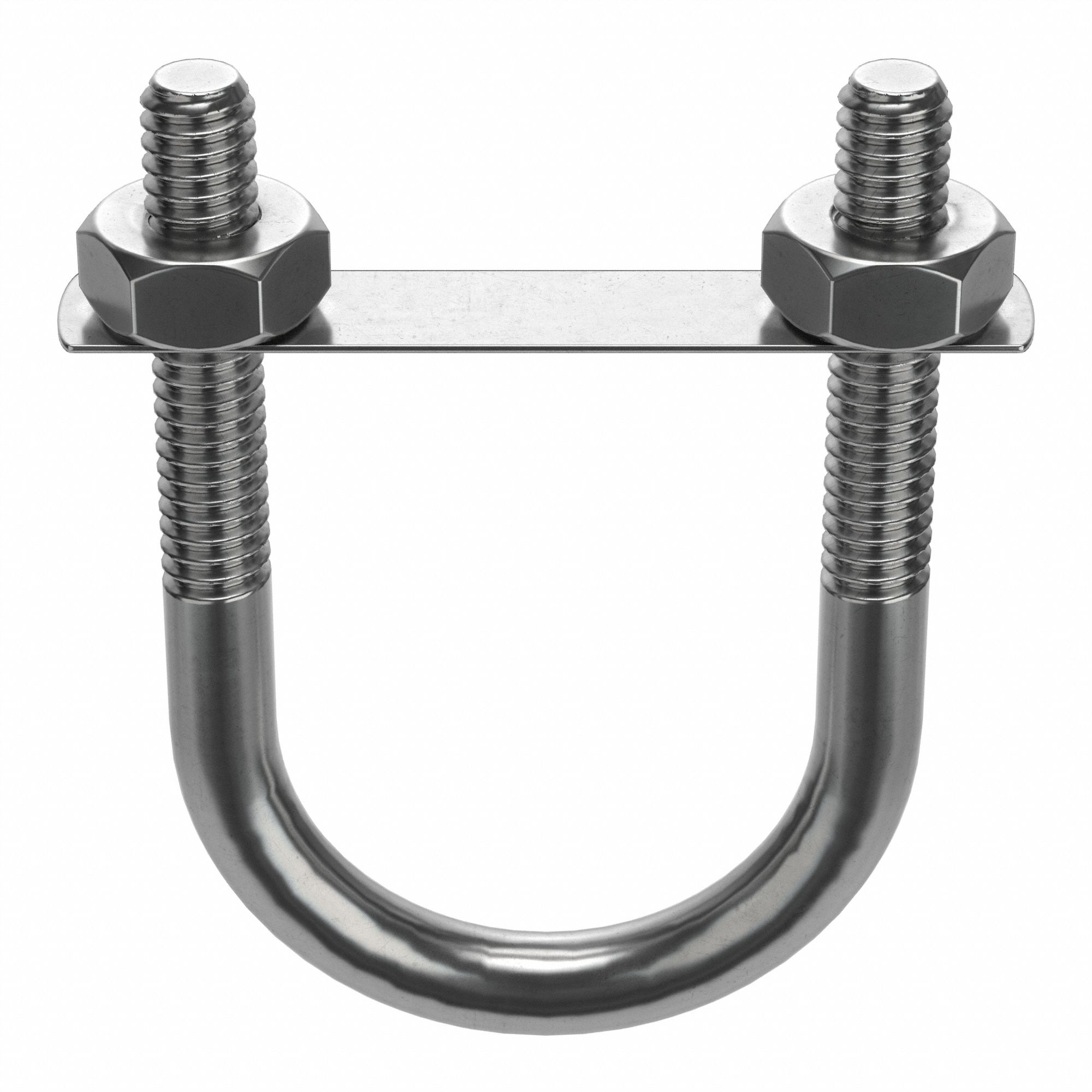 3/8"-16 Thread Size, For Pipe Size 1 1/4 in, Standard U-Bolt with ...