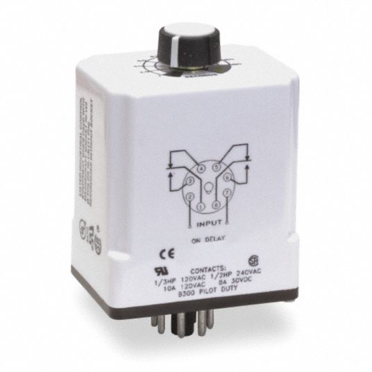 DAYTON 120V AC, 8 Pins, DPDT - 5X829|5X829 - Grainger