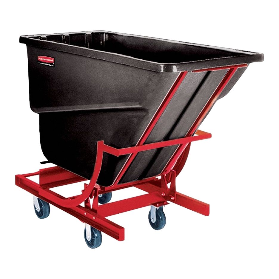 RUBBERMAID COMMERCIAL PRODUCTS, Std Hopper, Chain/Cable, Self Dumping ...