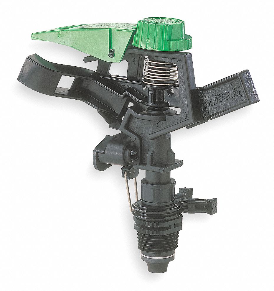 Plastic Impact Sprinkler Head, Adjustable Pattern - Grainger