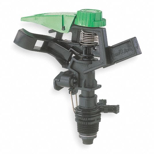 RAIN BIRD Plastic Impact Sprinkler Head, Adjustable Pattern - 5Z287 ...