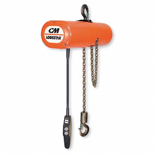 H4 Electric Chain Hoist, 2000 lb Load Capacity, 230V, 20 ft Hoist Lift ...