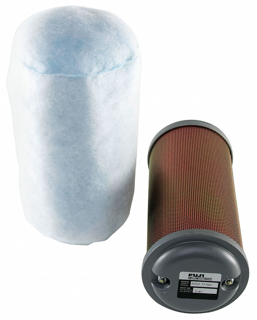 FUJI ELECTRIC, 5 1/8 in Outside Dia, Threaded Connection, Inlet Filter ...