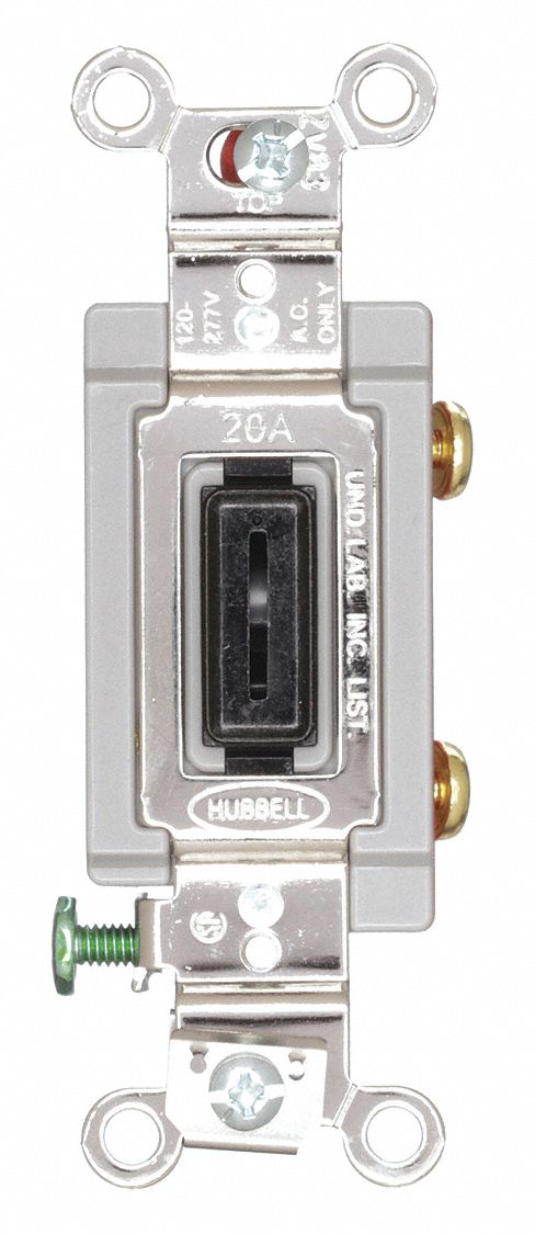 Locking Switch, Single Pole, Wall Switch - 5Z728|HBL1221L - Grainger