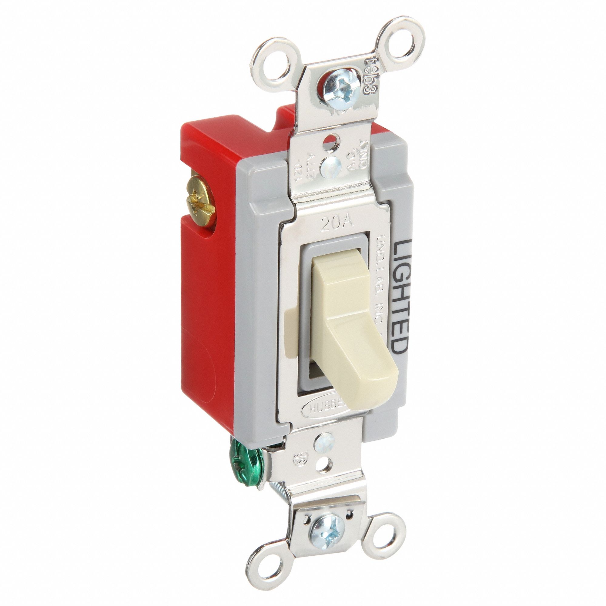 Toggle Switch, 3-Way, Illuminated Wall Switch - 5Z734|HBL1223IL - Grainger