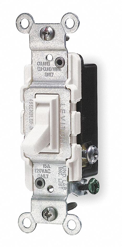 Wall Switch, 3-Way, Maintained, Toggle - Grainger