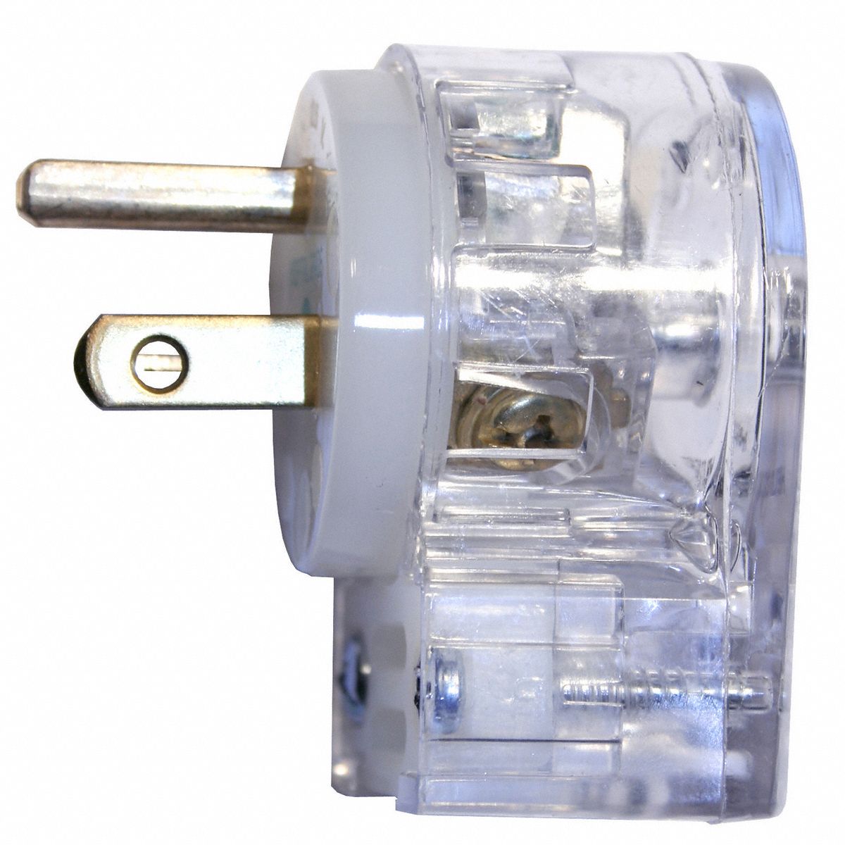 HUBBELL Angle Straight Blade Plug: Hospital, 15 A, NEMA 5-15P, 125V AC ...