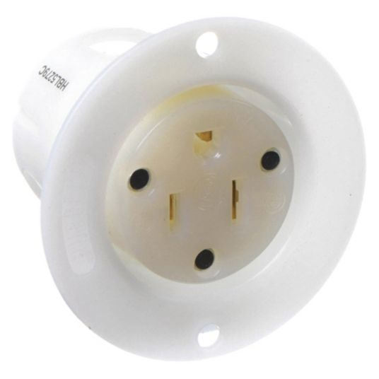 Single, 5-15R, Flanged Receptacle - 5Z875|HBL5279C - Grainger