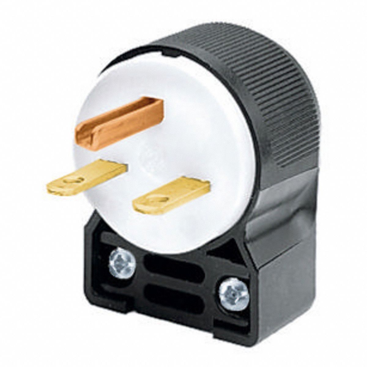 HUBBELL Angle Straight Blade Plug: Industrial, 15 A, NEMA 6-15P, 250V ...