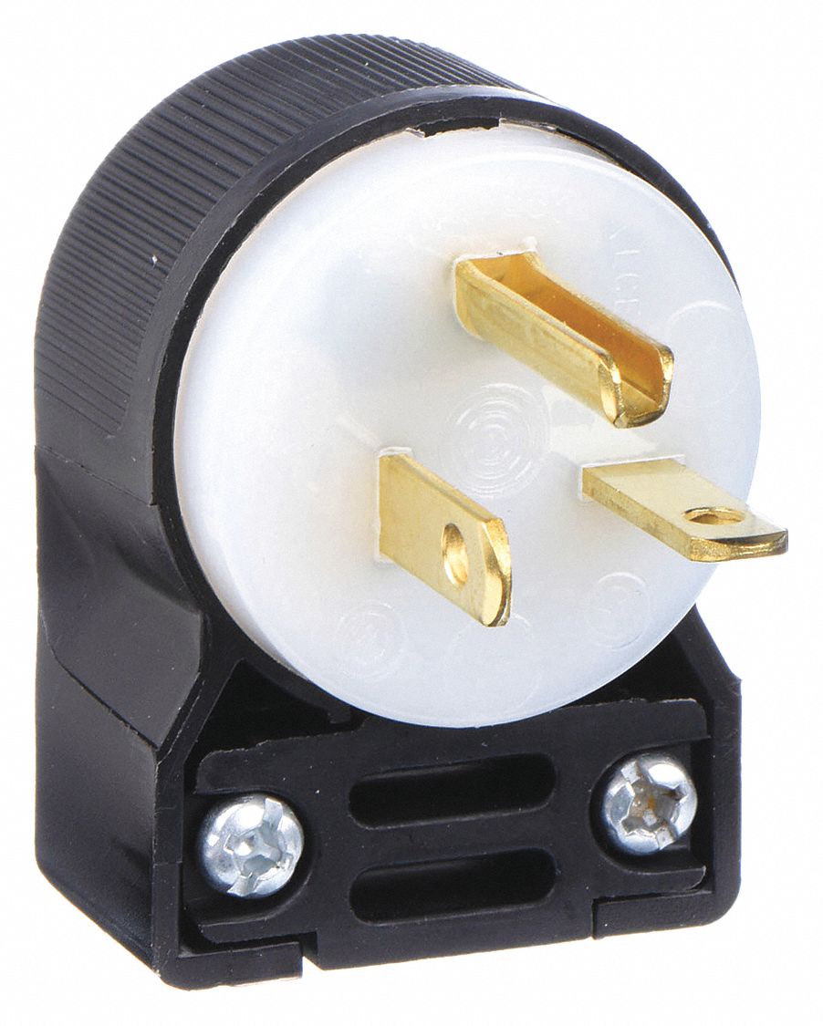 6-20P, 20 A, Angle Straight Blade Plug - 5Z880|HBL5466CA - Grainger