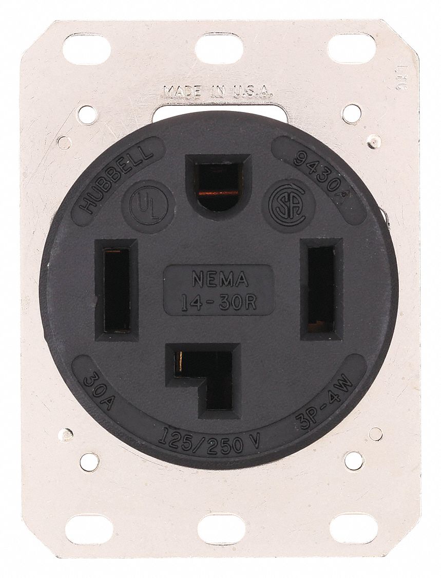 Single, 14-30R, Receptacle - 5Z883|HBL9430A - Grainger
