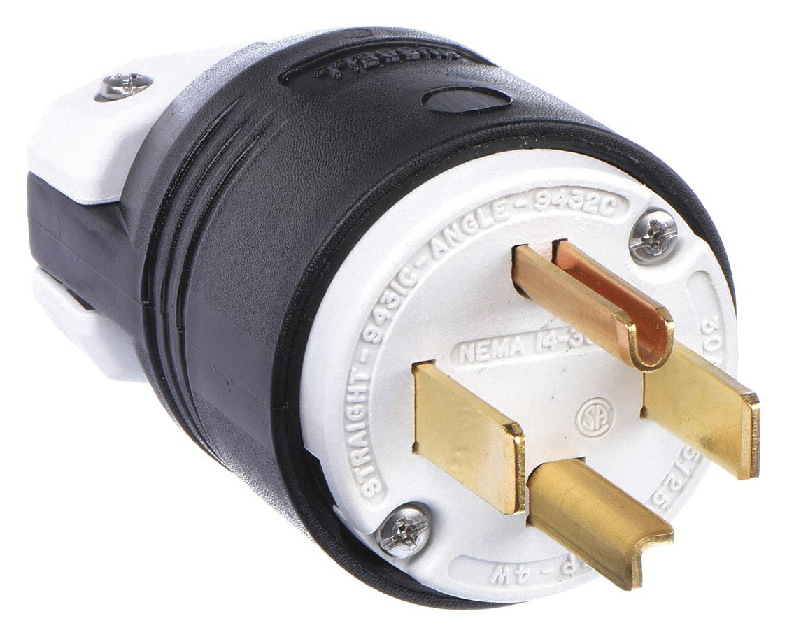 14-30P, 30 A, Straight Blade Plug - 5Z884|HBL9431C - Grainger
