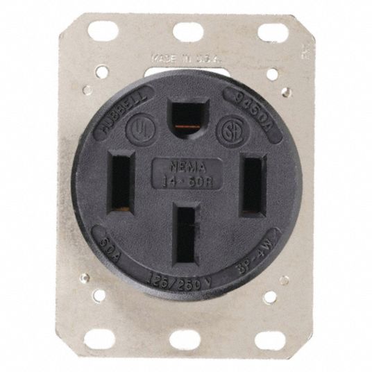 Single, 14-50R, Receptacle - 5Z885|HBL9450A - Grainger