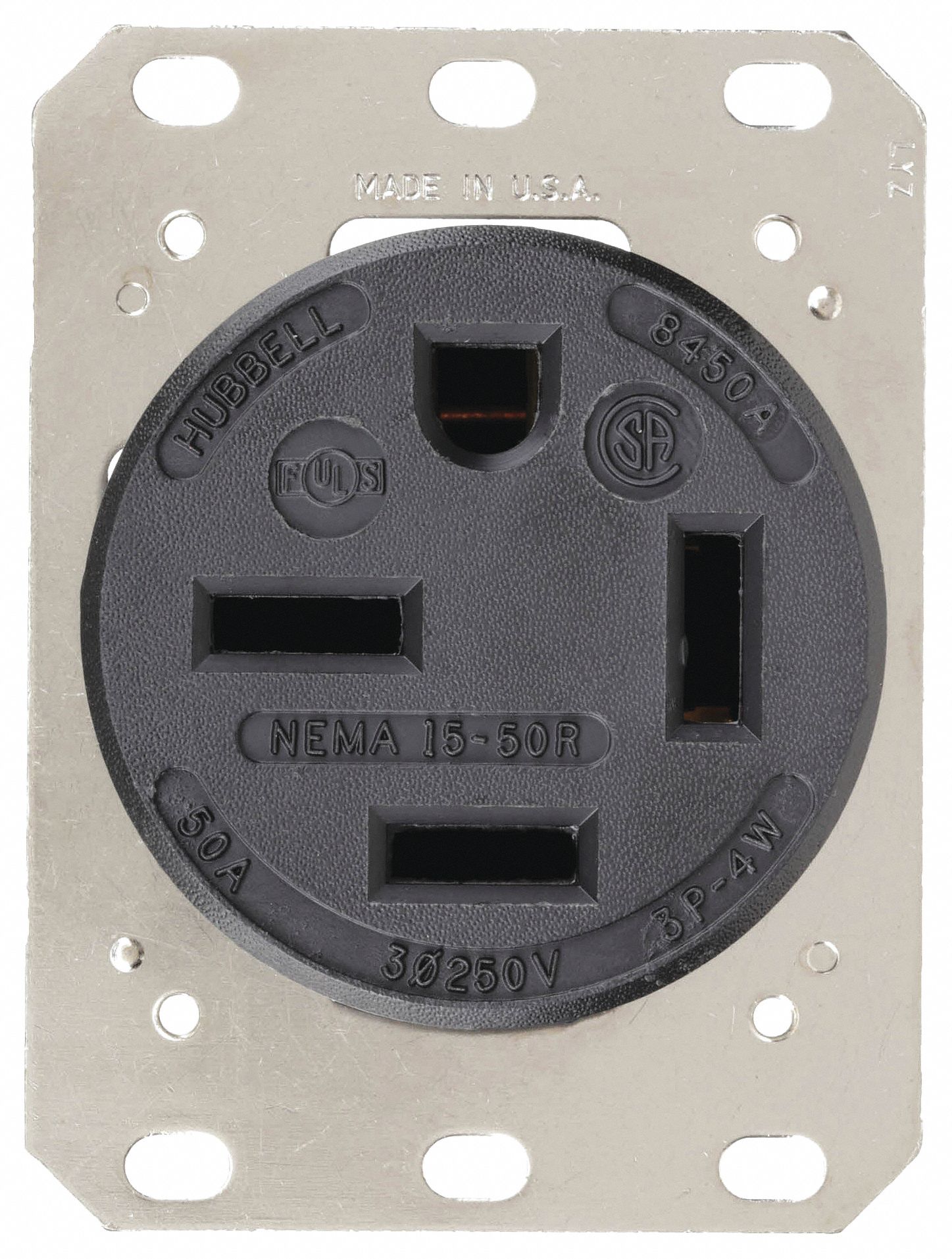 Single, 15-50R, Receptacle - 5Z891|HBL8450A - Grainger