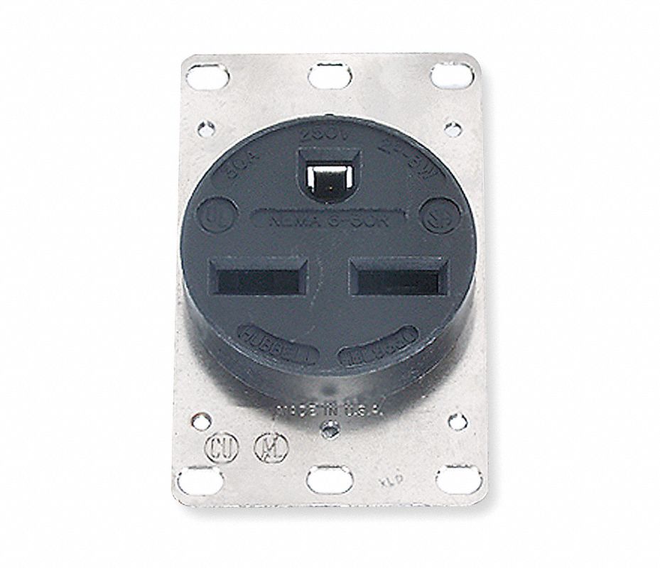 HUBBELL WIRING DEVICE-KELLEMS Receptáculo Montado al Ras,250VCA,30 ...