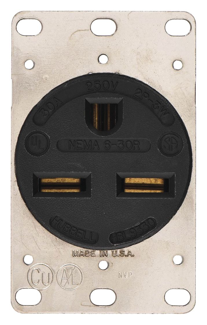 Single, 6-30R, Receptacle - 5Z895|HBL9330 - Grainger