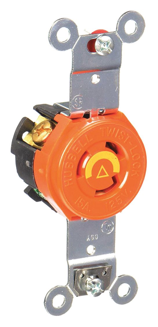 L5-15R, 15 A, Locking Receptacle - 5Z898|IG4710 - Grainger