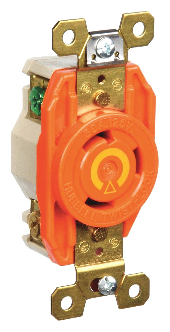 L5-30R, 30 A, Locking Receptacle - 5Z903|IG2610 - Grainger